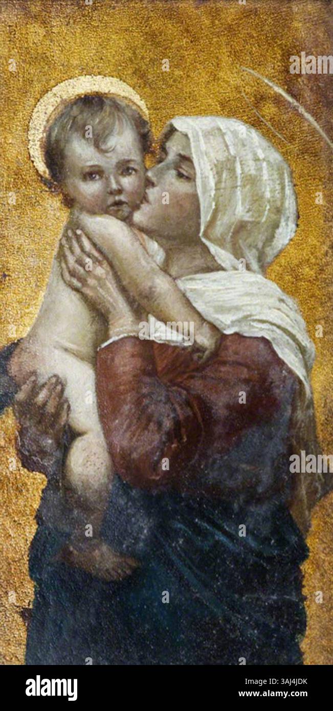 This religious painting, created by an Italian artist from the Florentine school, depicts the ...