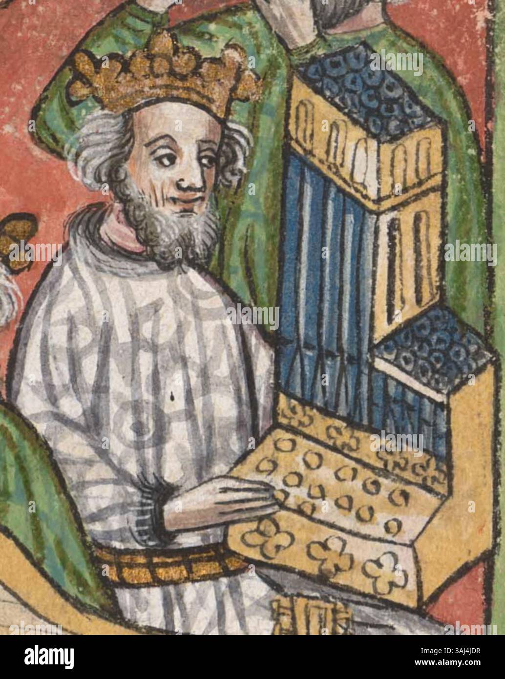 This 1448 manuscript from the 'Die 24 Alten' (The 24 Elders) depicts a ...