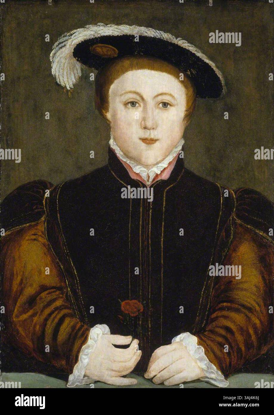 A 16th-century portrait of Edward VI, painted by Hans Holbein the ...