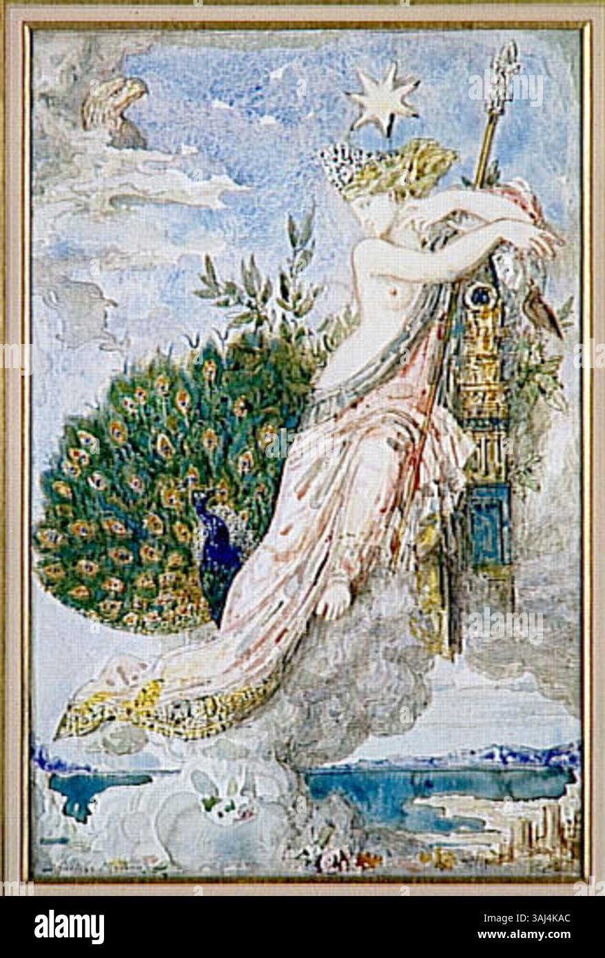 'Le Paon se plaignant à Junon' (The Peacock Complaining to Juno), Study ...