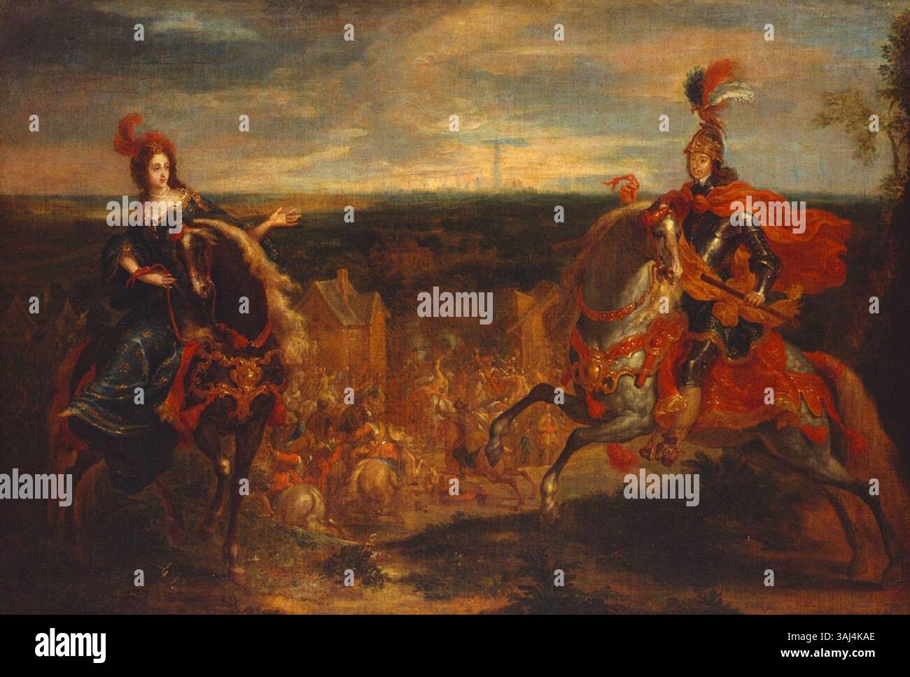 This painting, attributed to Adam-François van der Meulen, depicts ...