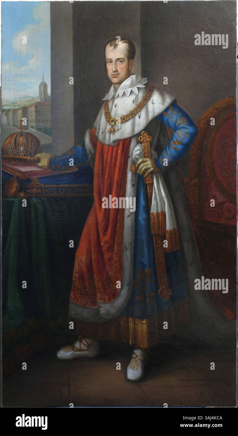 Portrait of Ferdinand I of Austria, a 19th-century depiction of the ...