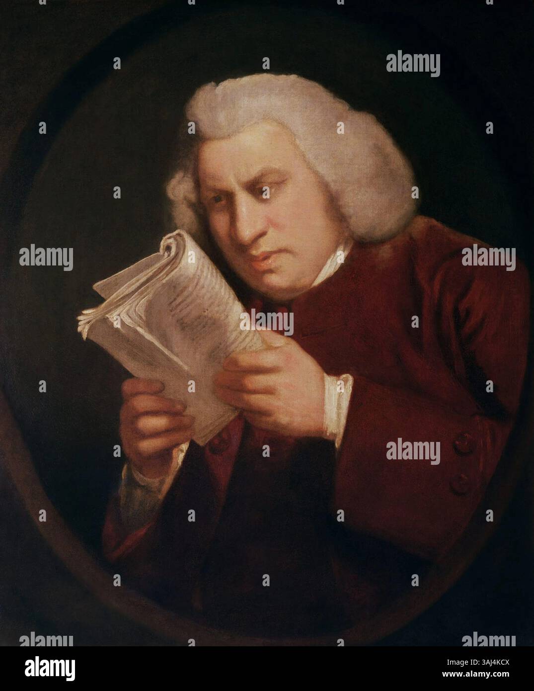 Joshua Reynolds' 1775 portrait of Samuel Johnson, famously known as ...