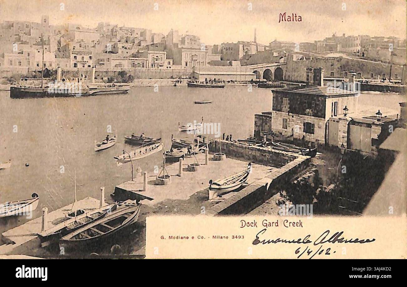 A 1900 postcard published by G. Modiano & Co, featuring a view of ...