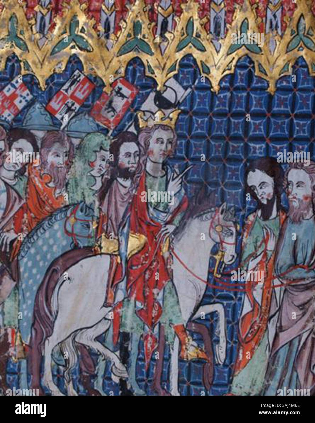 A 14th-century miniature from the *Libro de la Coronación de los Reyes ...
