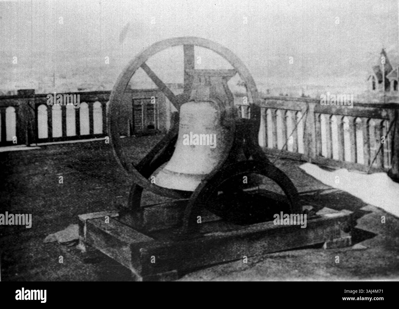 An illustration titled 'The College Bell' by Edwin B. Rollins, created ...