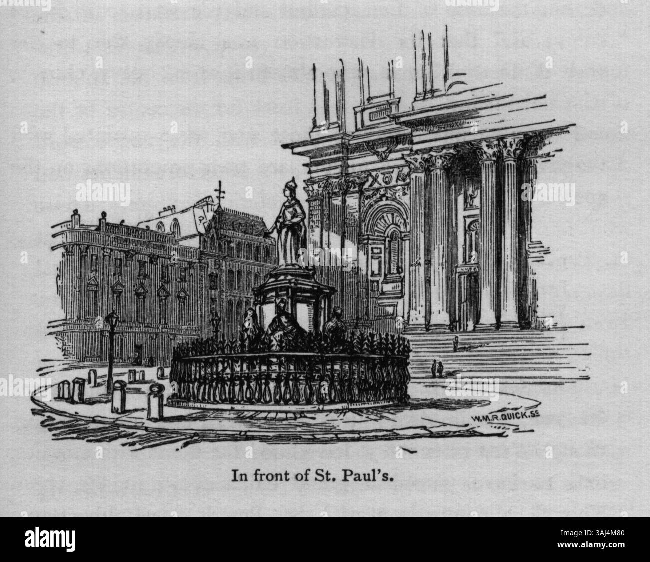 This illustration shows the iconic St. Paul's Cathedral from the 1878 ...
