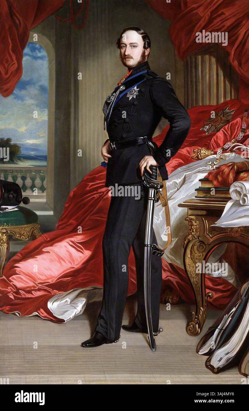 This painting after Franz Xaver Winterhalter depicts Prince Albert ...