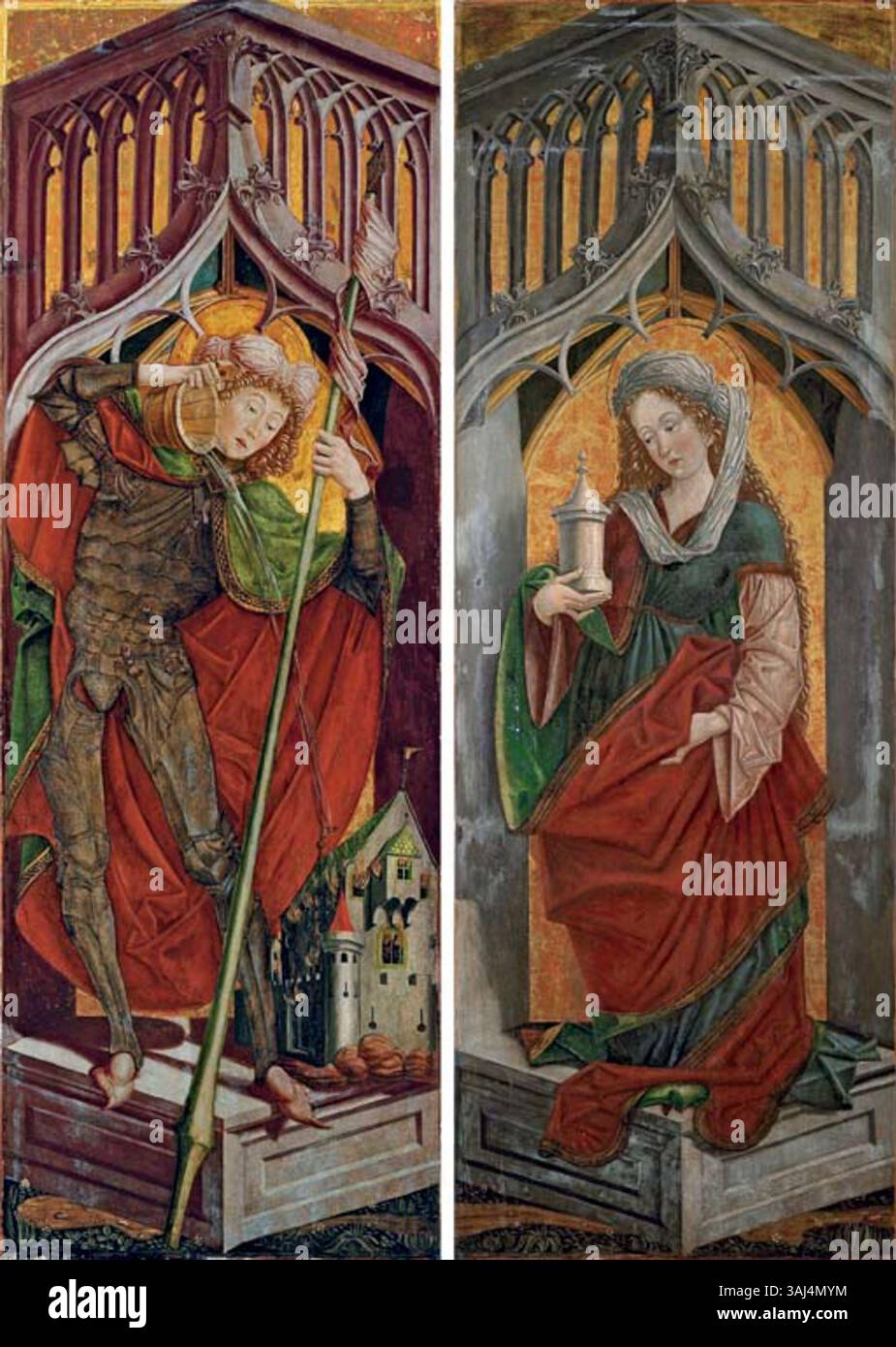 This altarpiece by Friedrich Pacher, painted between 1450 and 1508 ...