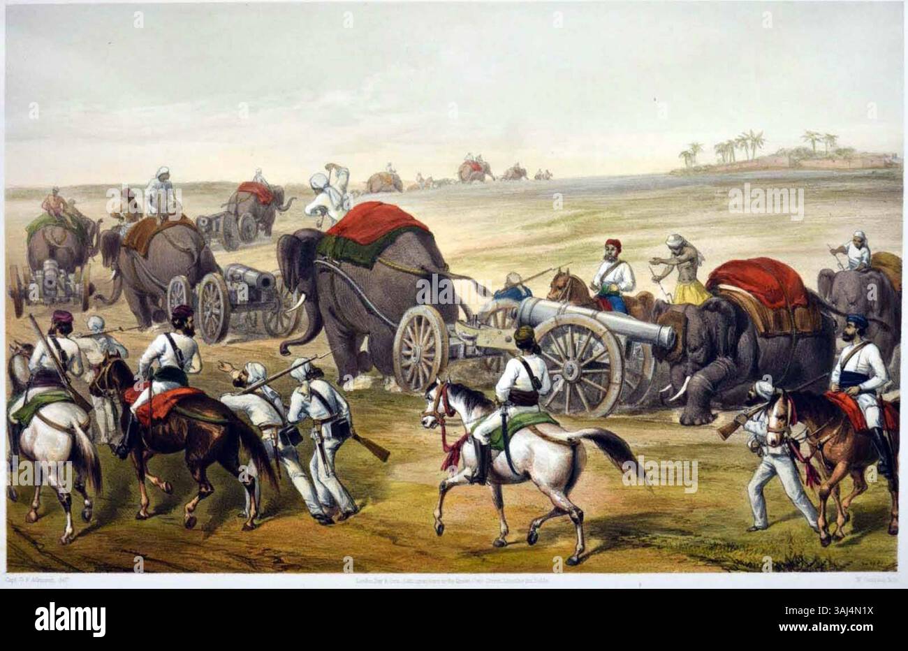 The lithograph 'Advance of the Siege Train' by George Franklin Atkinson ...