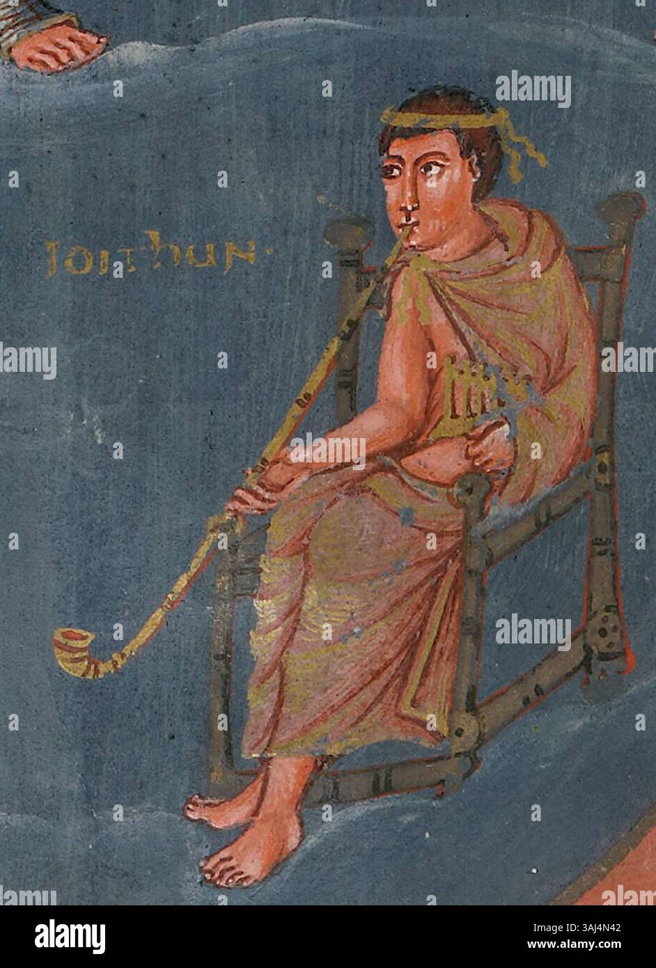 This Carolingian-era manuscript from the Vivian Bible features Jeduthun ...