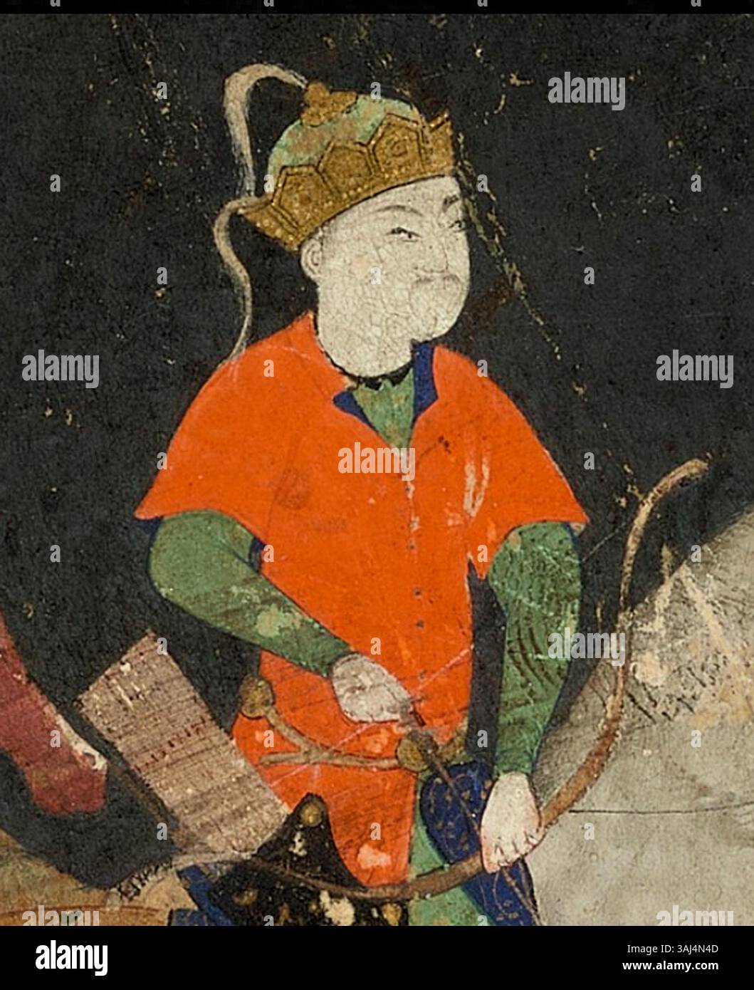 A scene from the Khamsa (Quintet) of Amir Khusraw Dihlavi, dating from ...