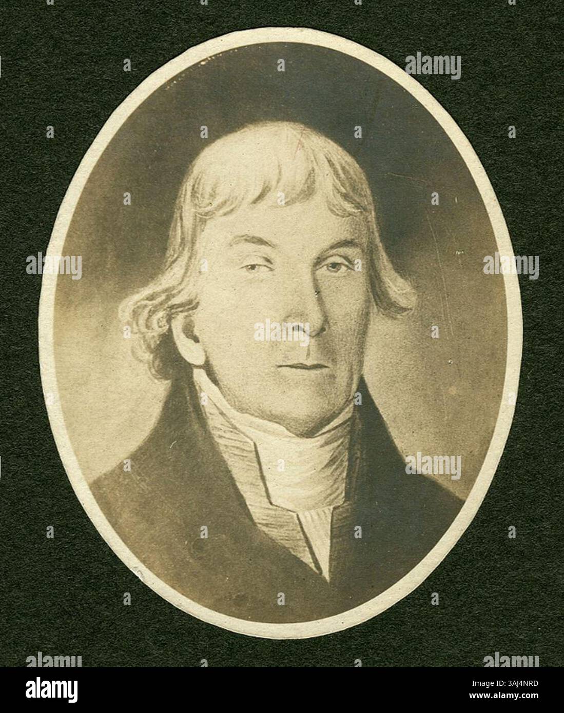 Portrait of Abraham Hunt, painted between 1742 and 1821, depicting a ...