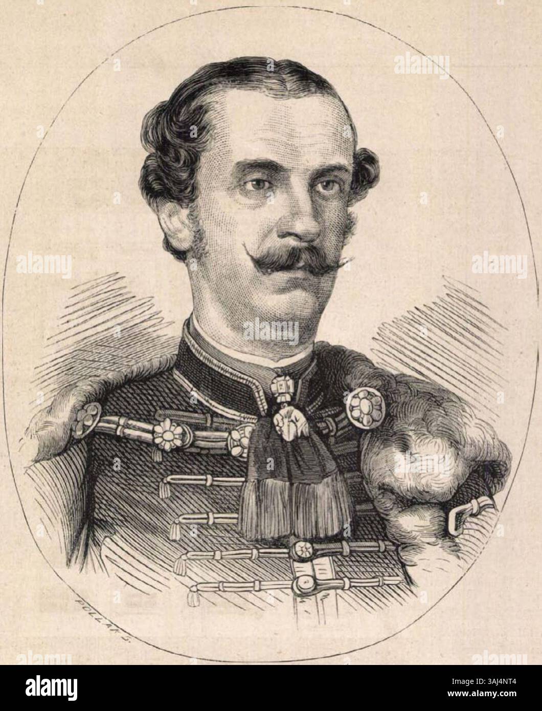 A portrait of József Batthyány, Bishop of Jász-Nagykun-Szolnok and ...