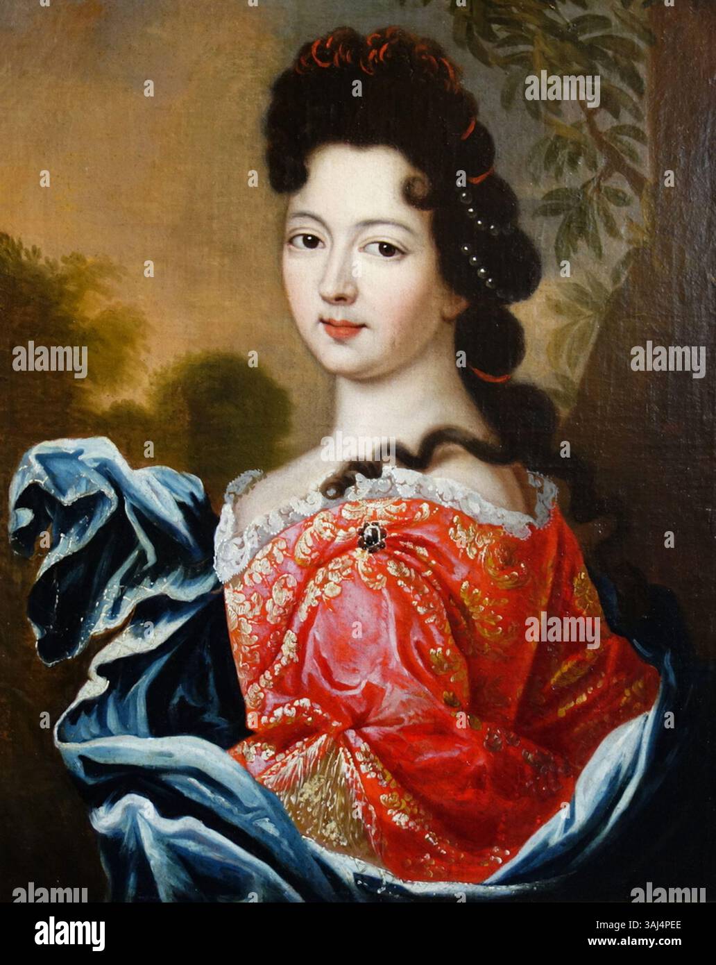 This 17th-century oil on canvas portrait, attributed to a follower of ...