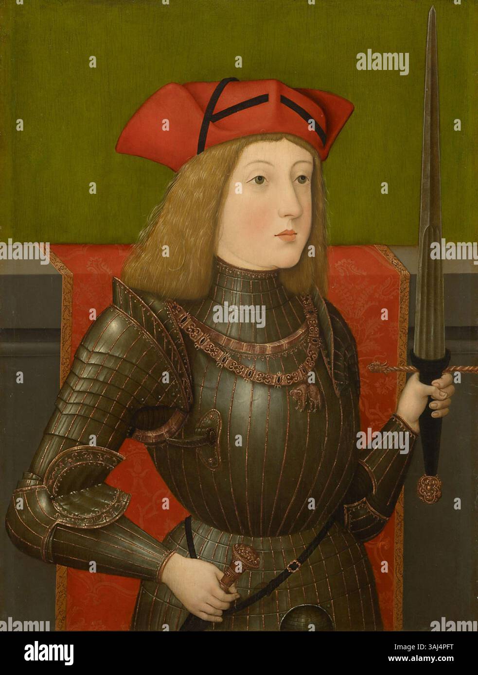 A portrait of Emperor Charles V (1500-1558), painted circa 1515 ...