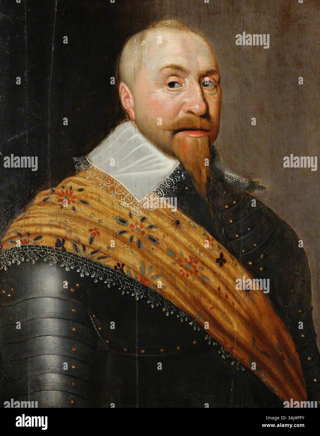 This portrait, created between 1625 and 1650, depicts Gustavus Adolphus ...
