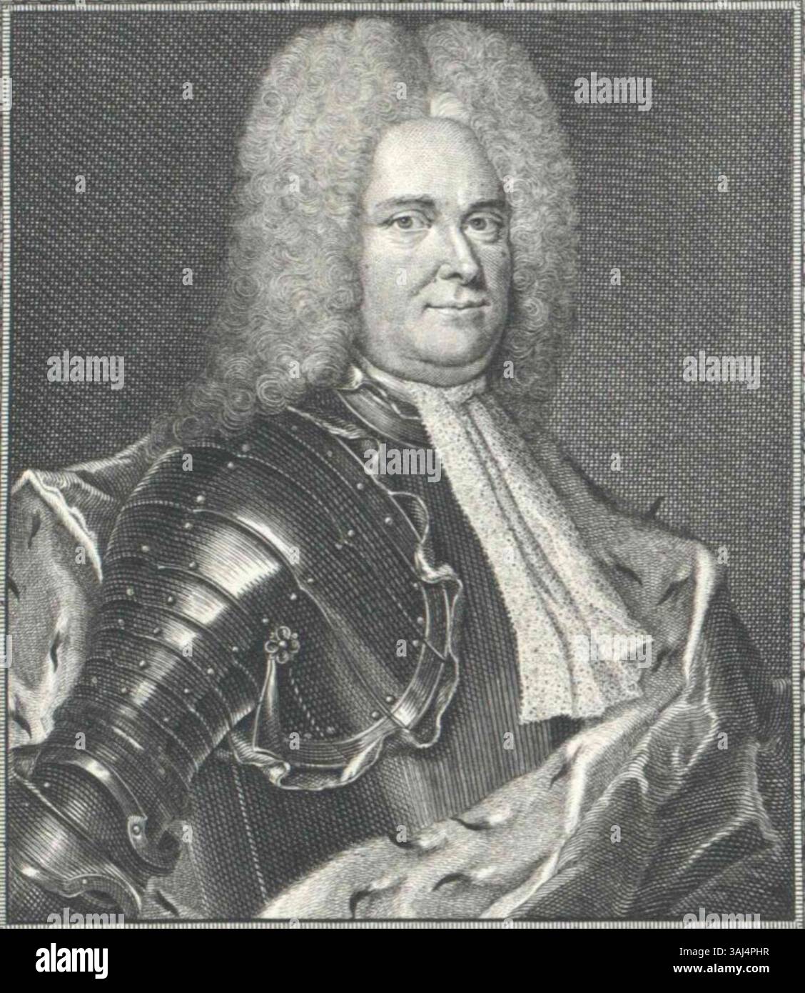 This cropped version of Christian Fritzsch's 1726 engraving portrays ...