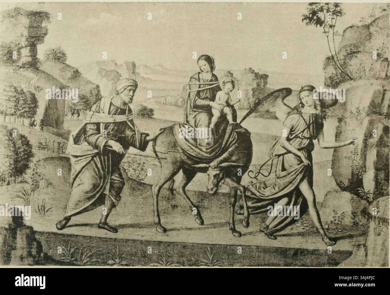 Benvenuto Tisi's circa 1550 painting, 'Flight into Egypt,' depicts the ...