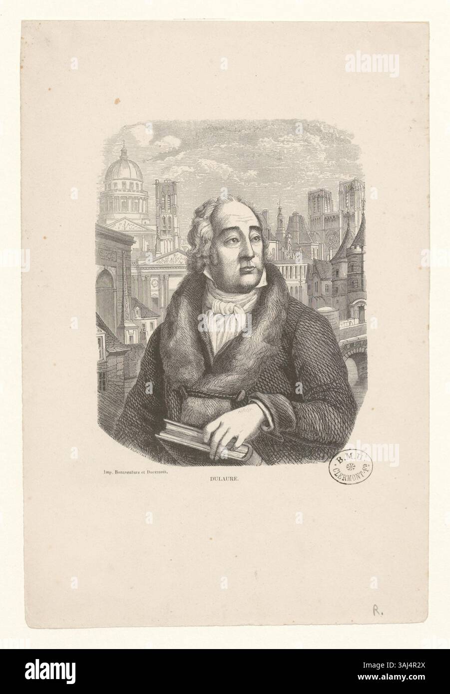 This print from the Boyer collection showcases a wood engraving by ...