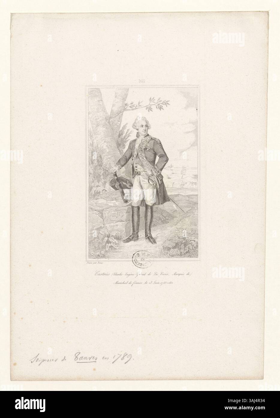 A print from the Boyer collection of Charles-Eugène-Gabriel de La Croix ...