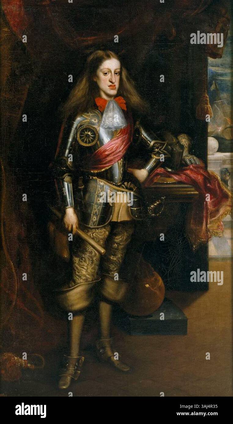 This 1681 portrait by Juan Carreño de Miranda depicts Charles II of ...