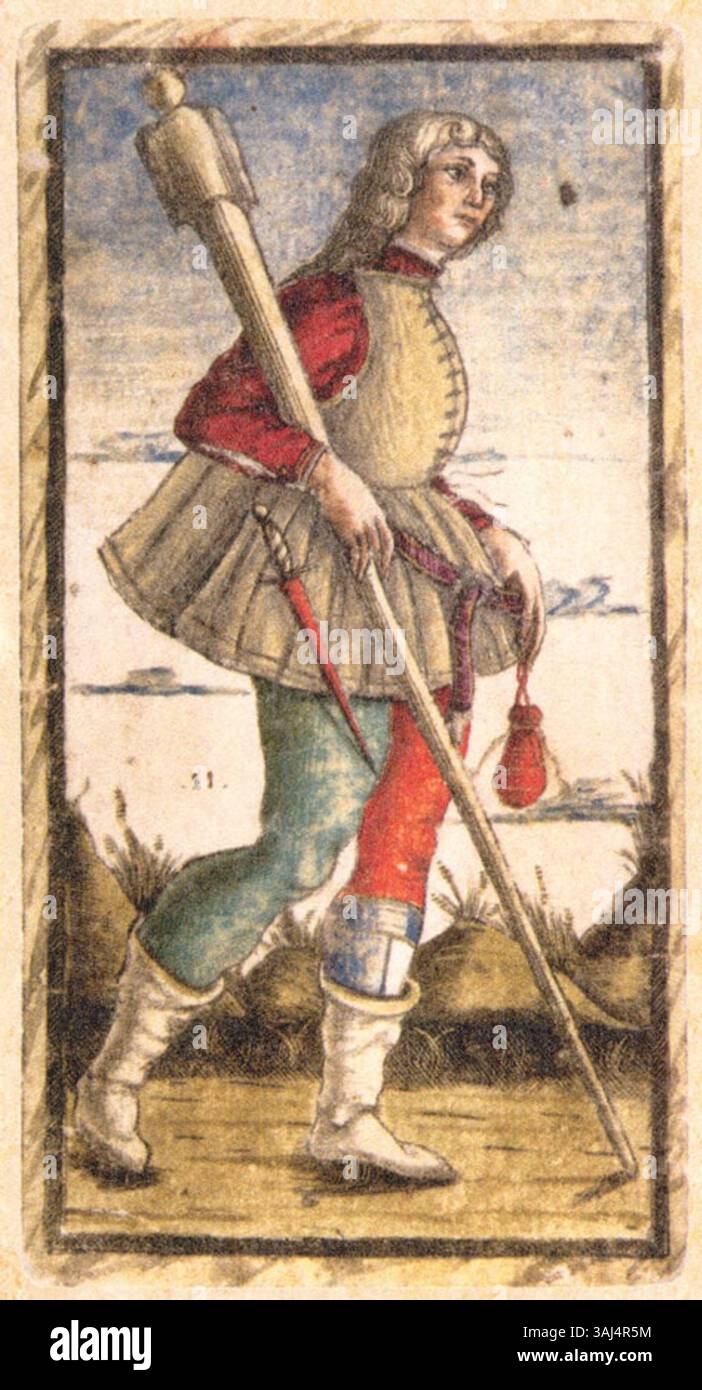 Card 60 from the Sola Busca tarot deck, created in Italy during the ...