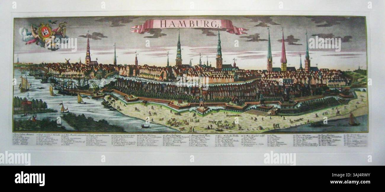 This 1730 engraving by Georg Balthasar Probst depicts a historical ...