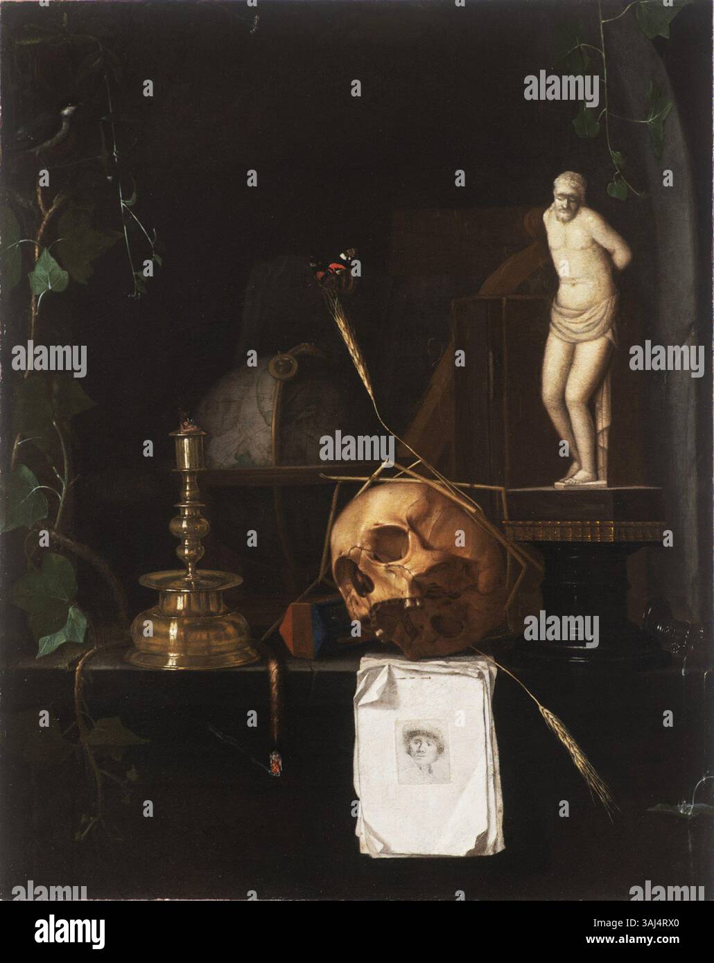 Joannes Cordua’s 'Vanitas still life,' painted between 1630 and 1702 ...