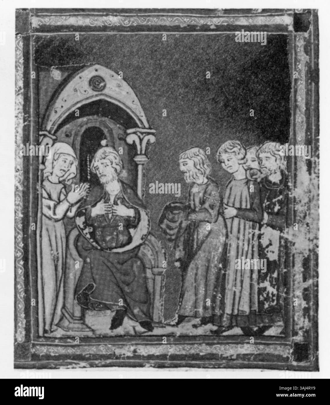 This medieval artwork, dated around 1320, remains unidentified but ...