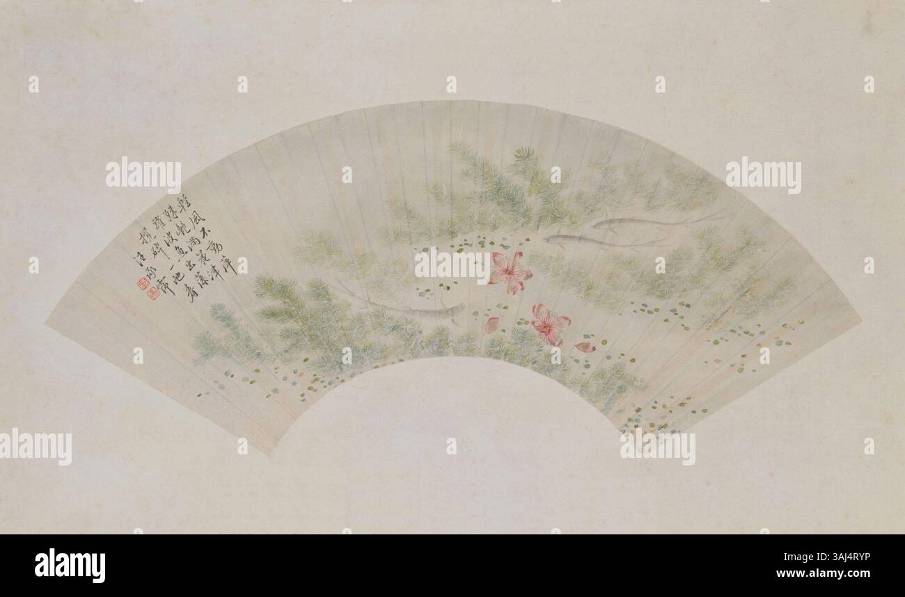 This ink and color painting by Wang Chengpei, created in the late 18th ...