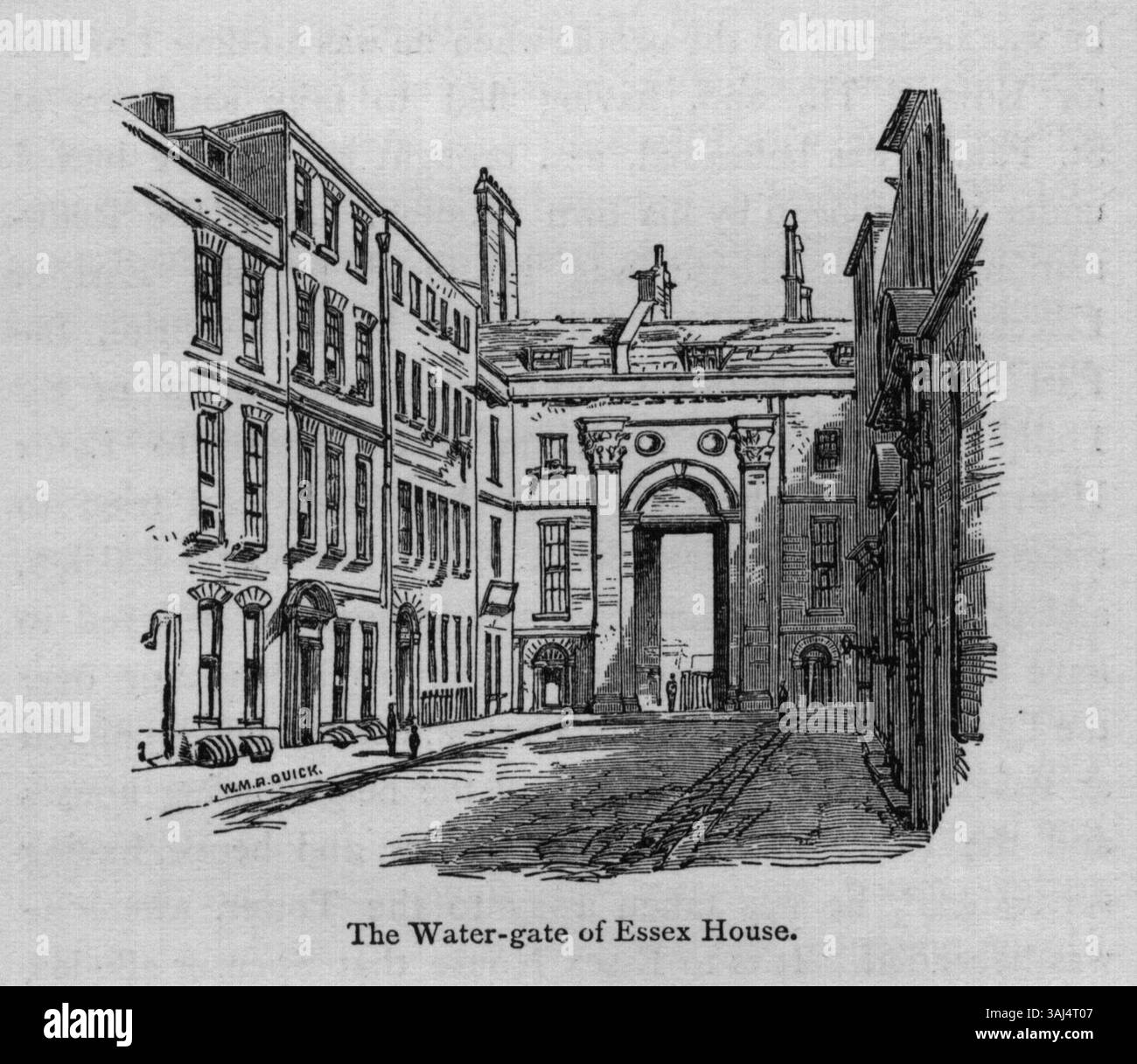 An illustration from Augustus Hare's 'Walks in London' (1878), showing ...