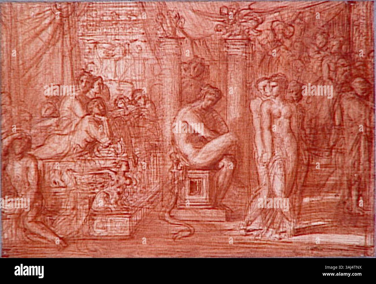 Gustave Moreau's 'Hercule et Les Filles de Thespius' illustrates the ...