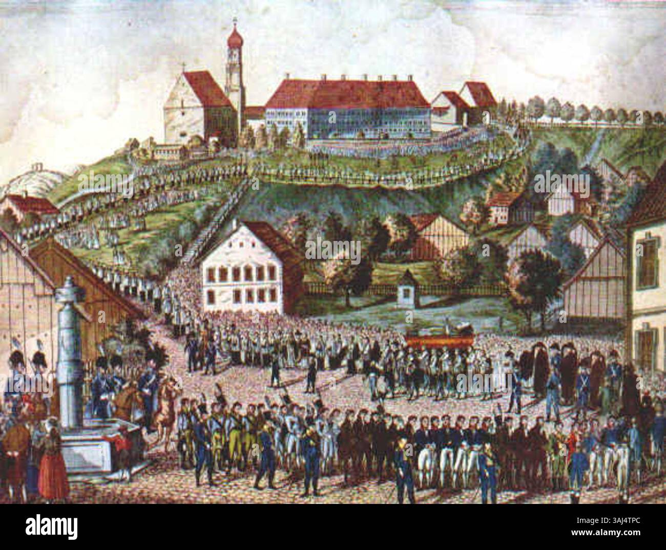 Franz Thomas Weber's 'Leichenzug Beerdigung Clemens Wenzeslaus ...