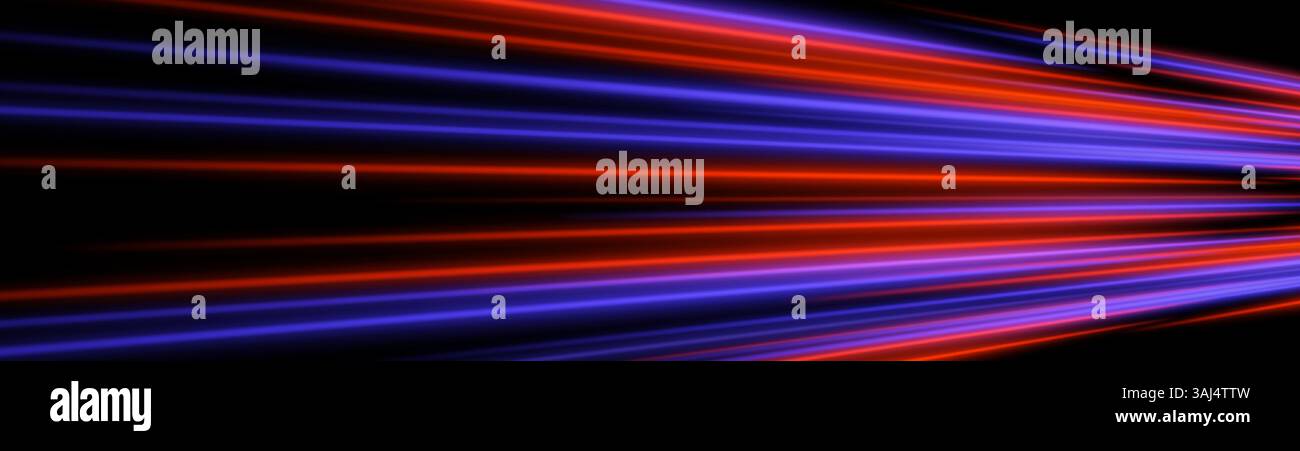 Intense speed blur. Purple and red parallel streaks move rapidly with ...