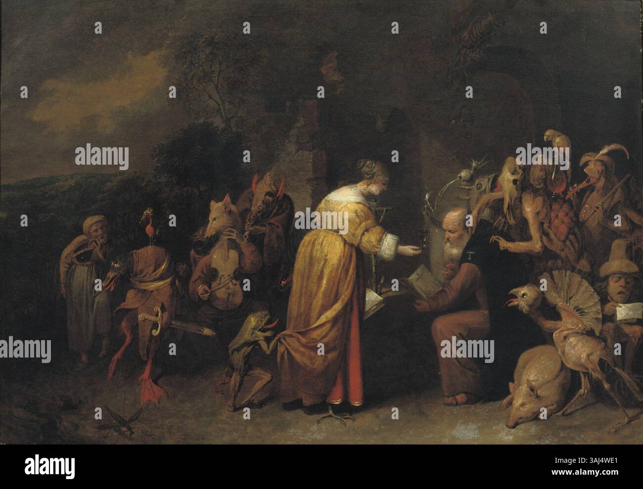 'The Temptation of Saint Anthony,' painted by David Rijckaert III ...