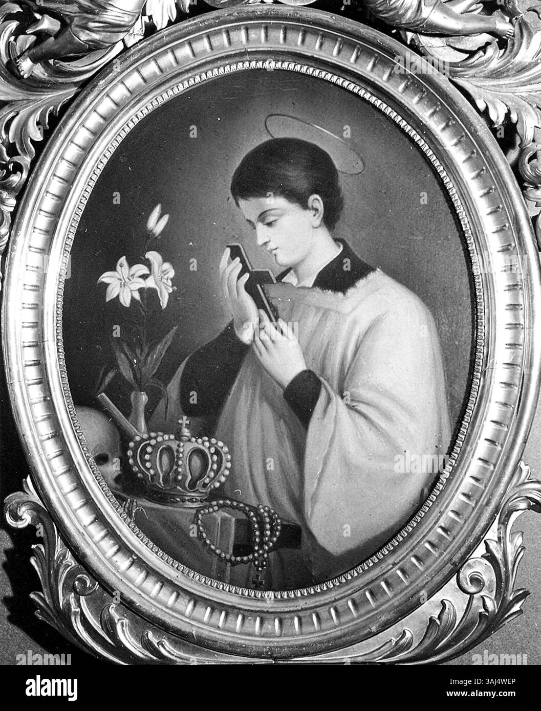 Marcello Baschenis' 1880 painting 'San Luigi Gonzaga' captures the ...
