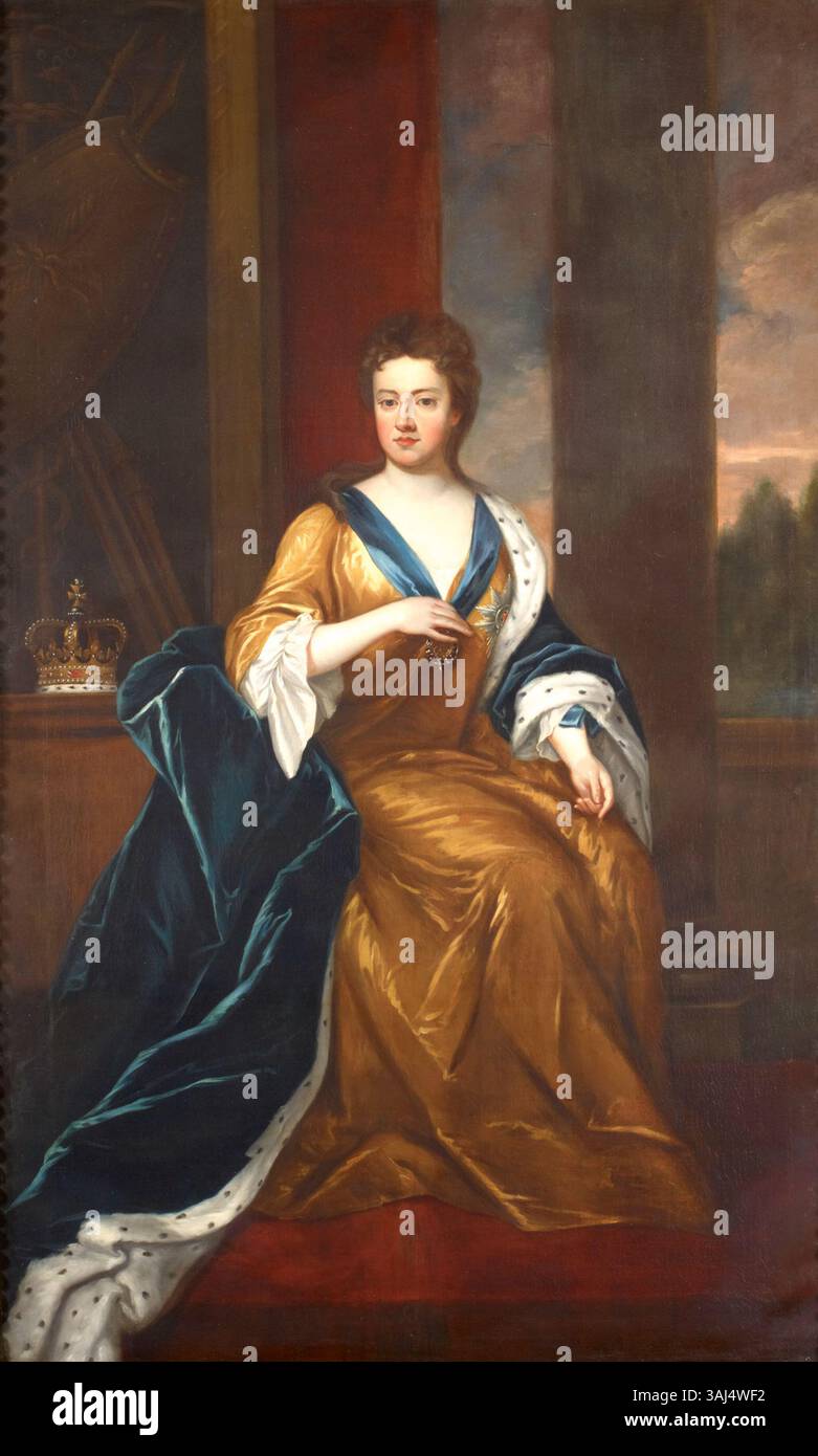This mid-19th century portrait of Queen Anne, painted after Sir Godfrey ...