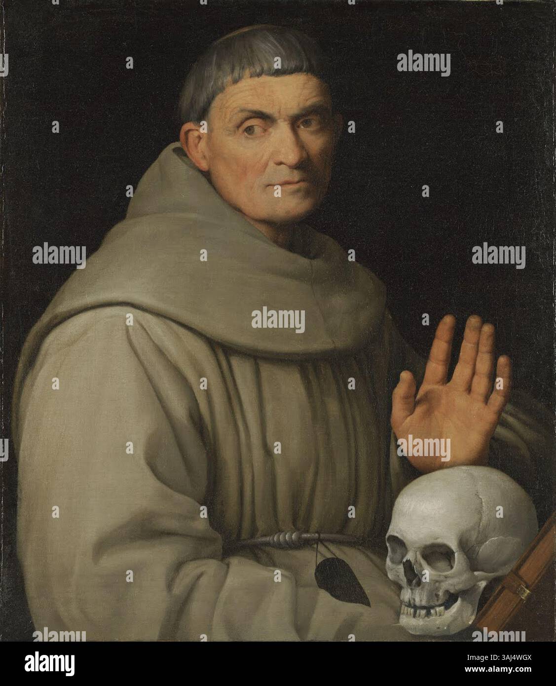 Jacopo Bassano's 1540s portrait of a Franciscan friar displays ...