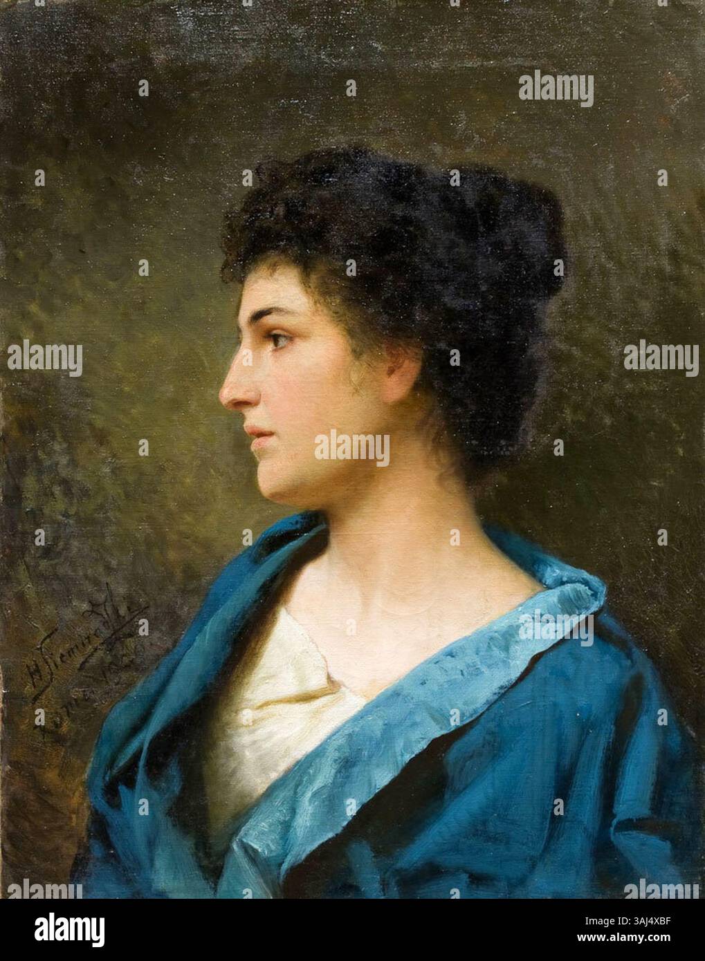 'Greczynka' (Greek Woman), painted by Henryk Siemiradzki in 1900 ...