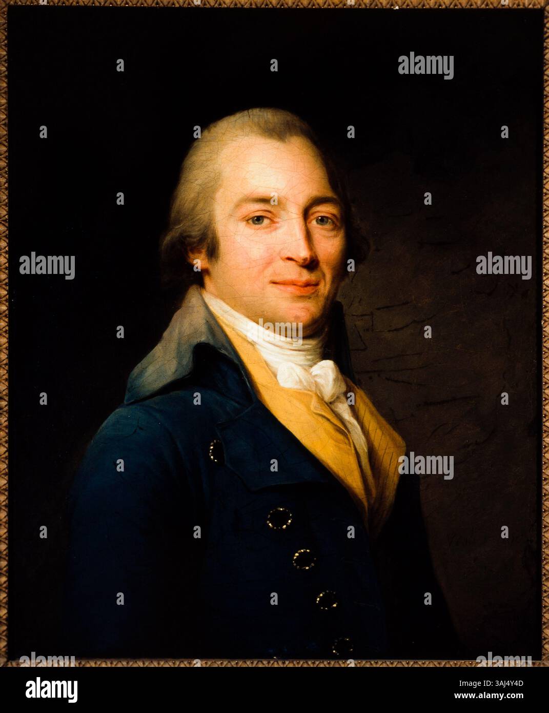 A 1795 portrait by Antoine Vestier of John Moore, an English novelist ...