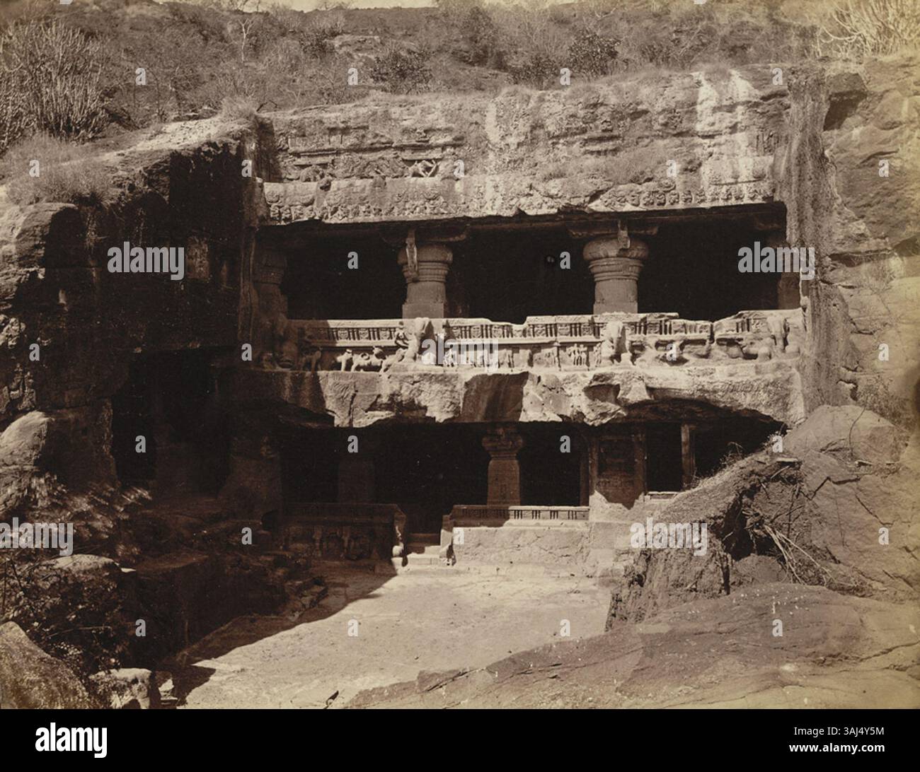 This photograph by Henry Cousens, taken in the 1870s, shows the façade ...