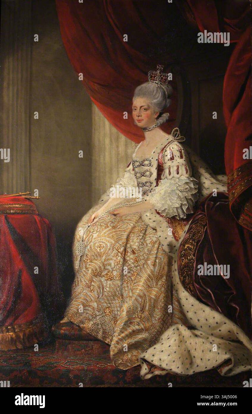 This 18th-century portrait, created in the school of Joshua Reynolds ...