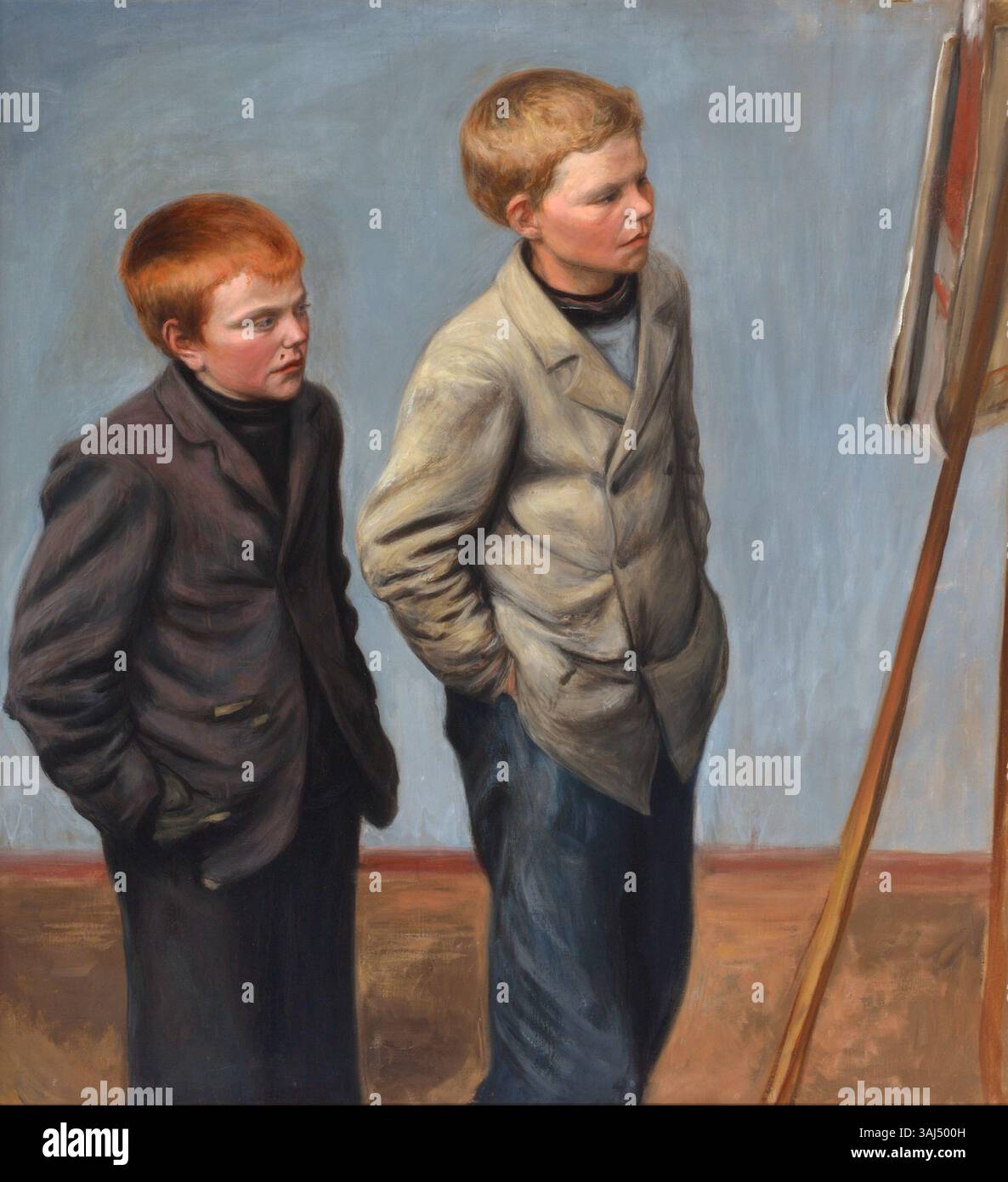 Hugo Simberg's 'Brothers,' painted between 1900 and 1917, depicts two ...
