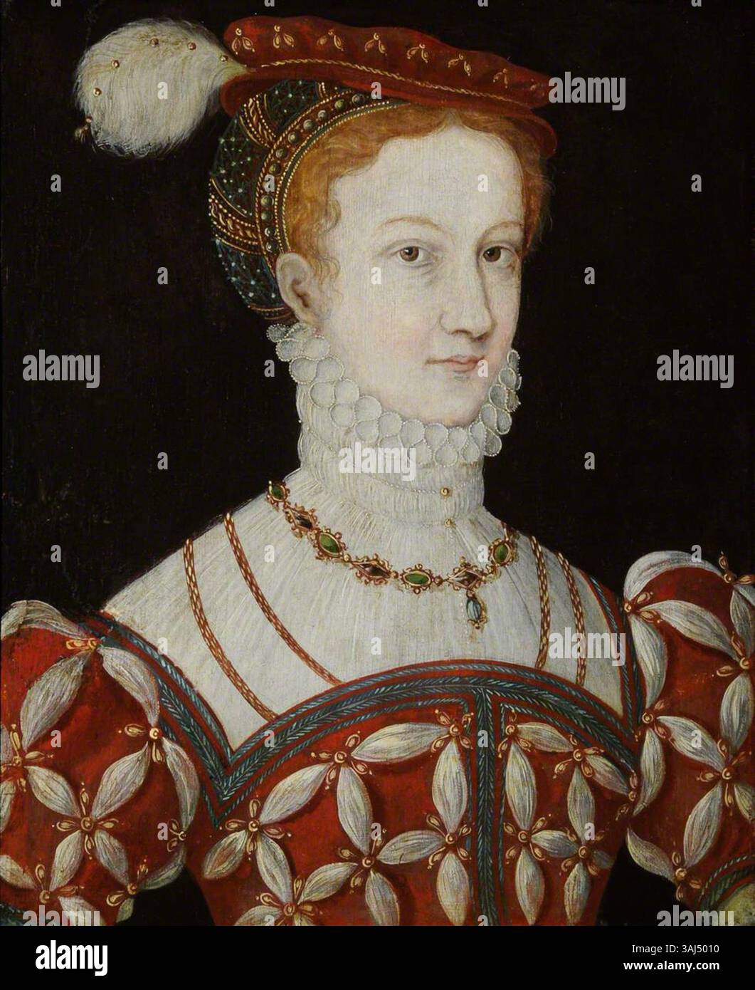 This late 16th-century portrait, created between 1500 and 1599, is ...