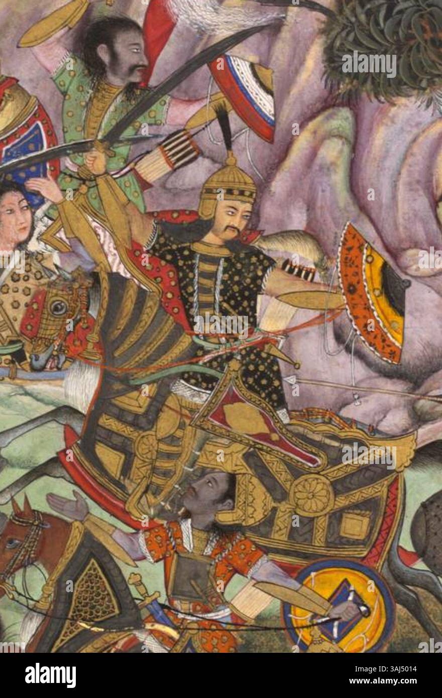 A 16th-century portrait of Baz Bahadur, Sultan of Malwa, dating from ...