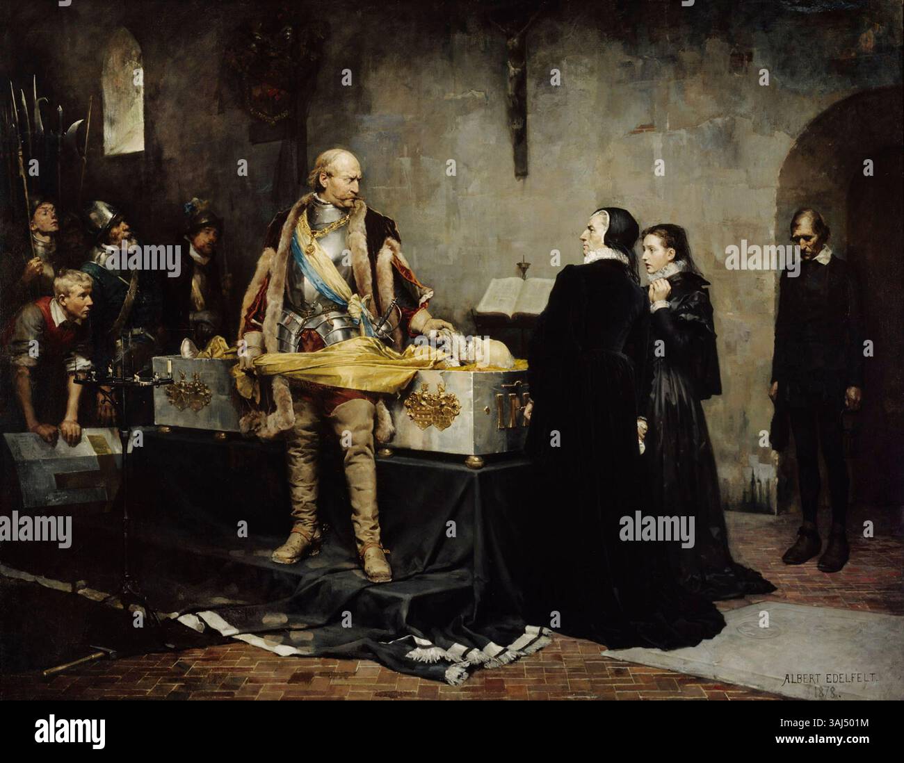 Albert Edelfelt’s 1878 painting 'Duke Karl Insulting the Corpse of ...