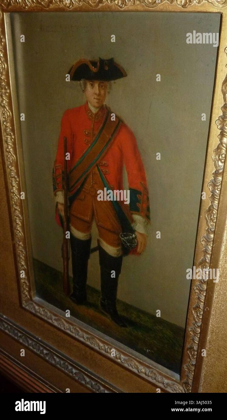 This painting from the British School, circa 1740, depicts the 4th ...