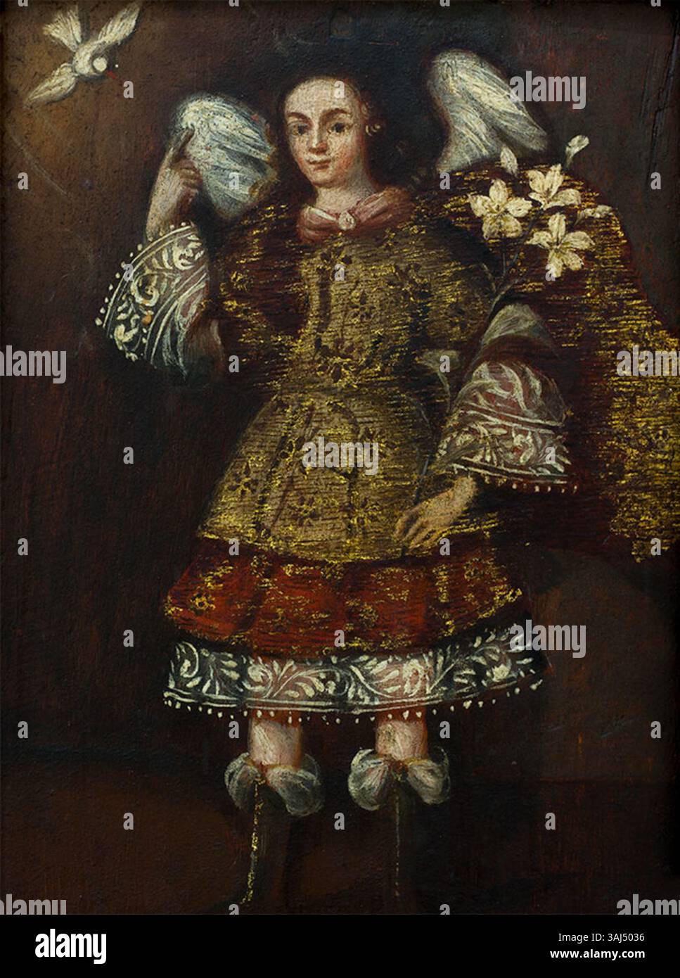 This 18th-century painting, attributed to the Upper Peruvian School ...