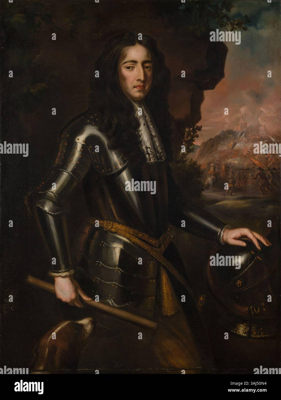 This 17th-century oil painting depicts King William III of England ...